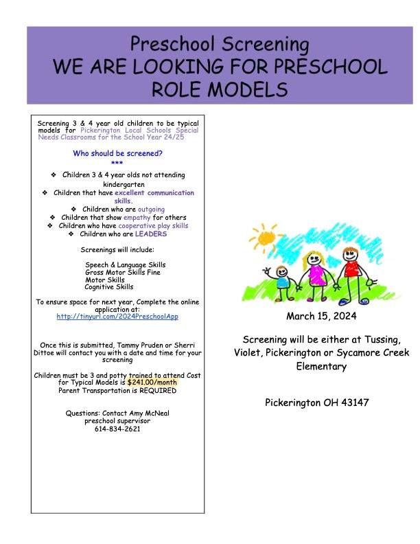 Pickerington - .@Pickerington Schools - PLSD's Preschool is seeking ...