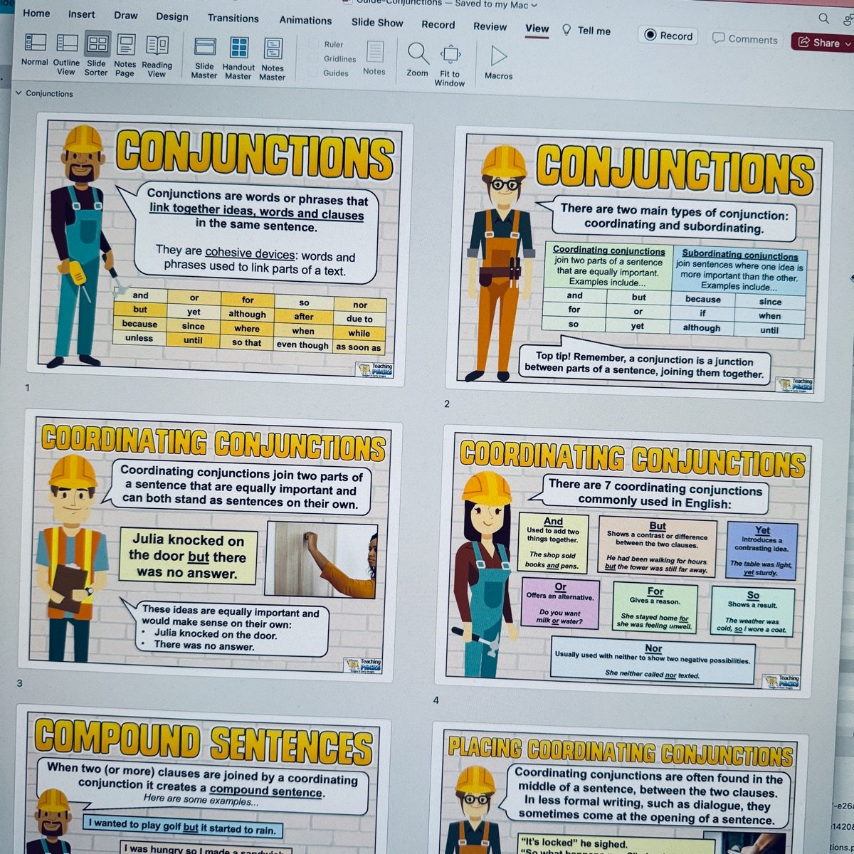 Teaching Ideas - Our new Conjunctions Pack is coming along...