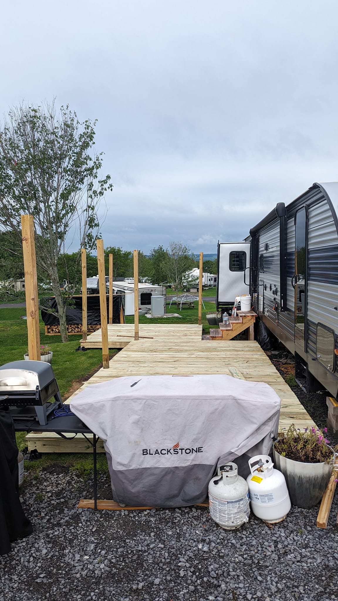 New Camp Deck In Romulus New York Two Guys With Tools