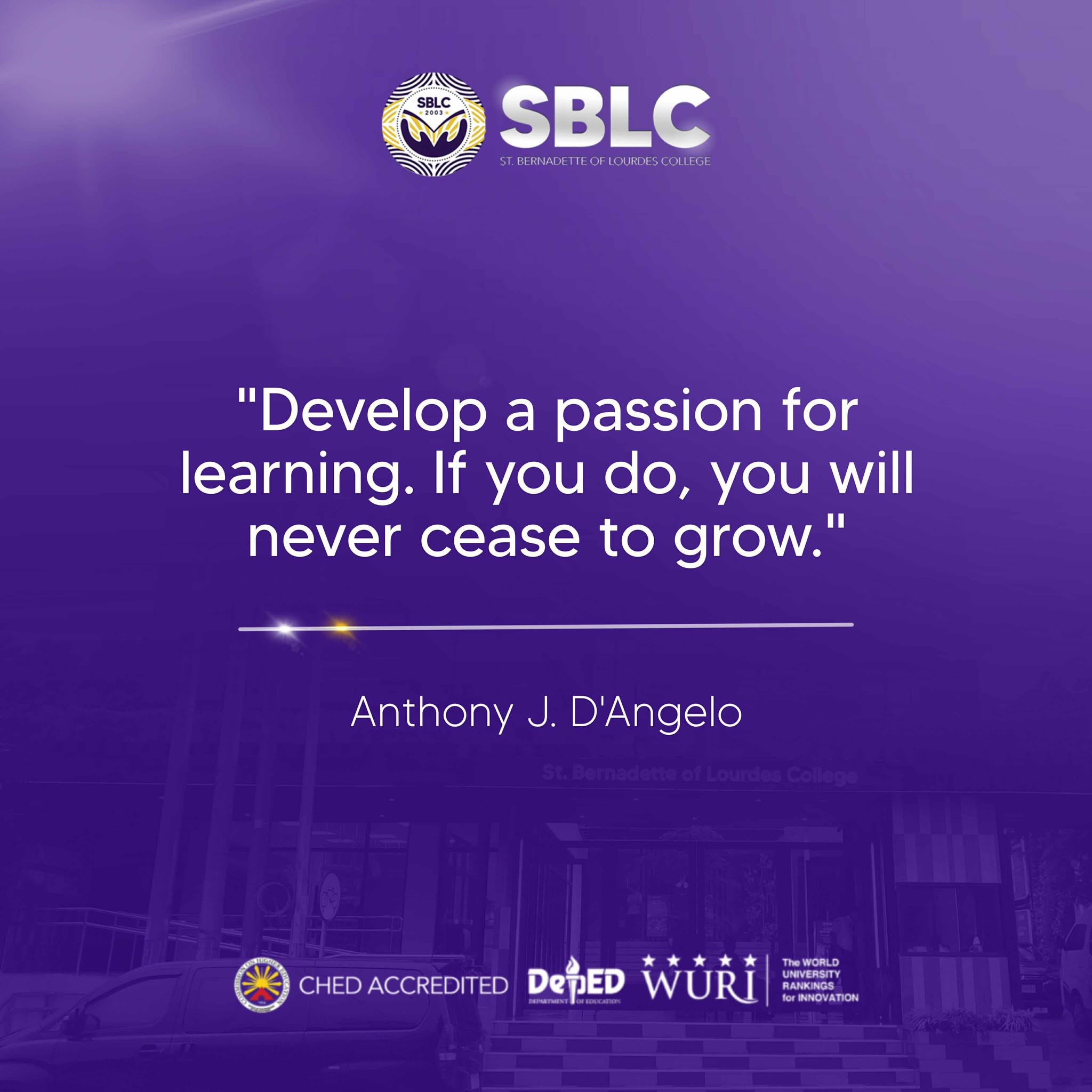 SBLC - Develop a passion for learning. When you keep... | Facebook