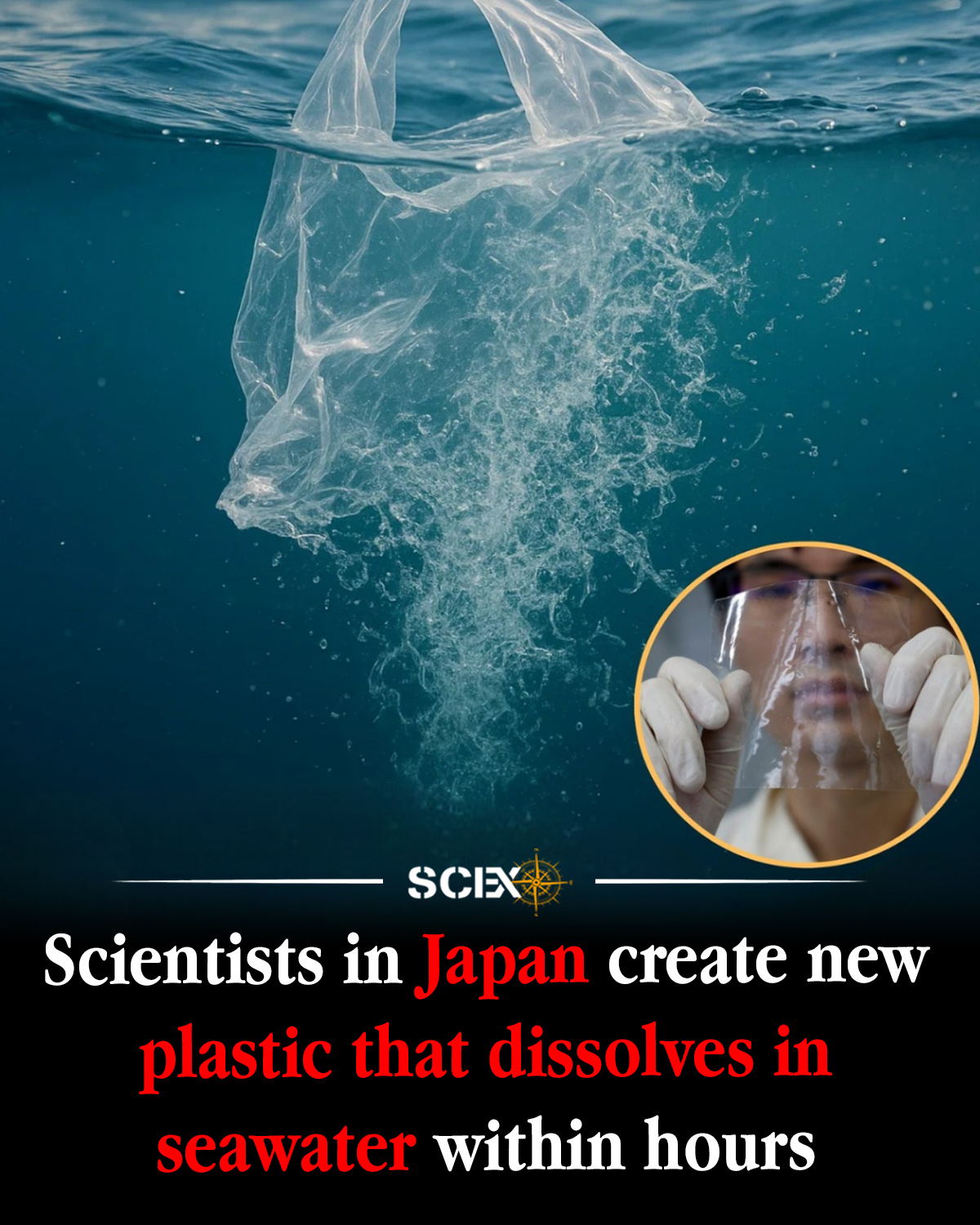 Science - ♻️ A plastic that disappears in the ocean in just hours? It’s ...