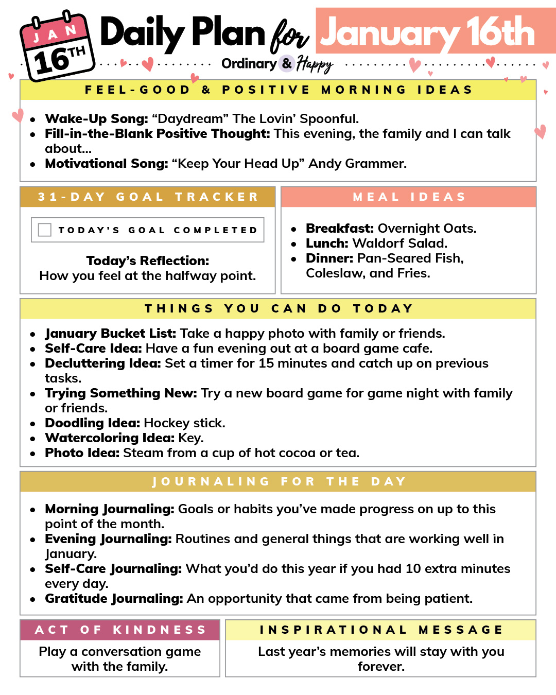 Ordinary - We’re halfway through January, and Friday’s January 16th ...