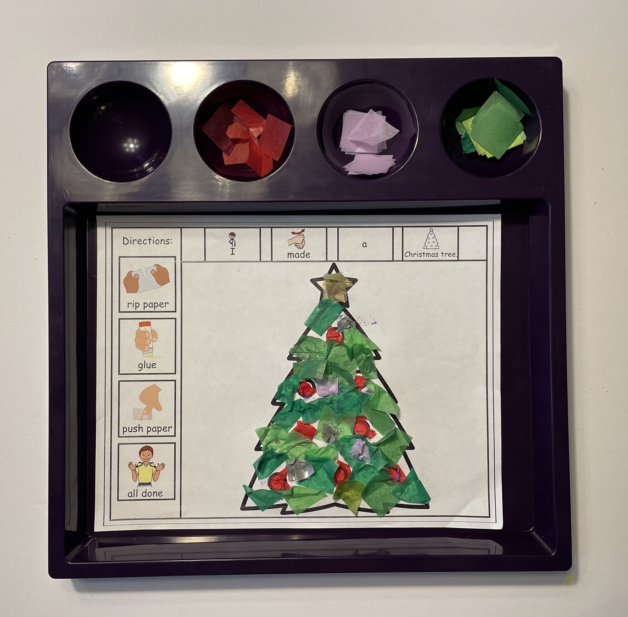 The Christmas Theme Visual Art... - Autism Little Learners