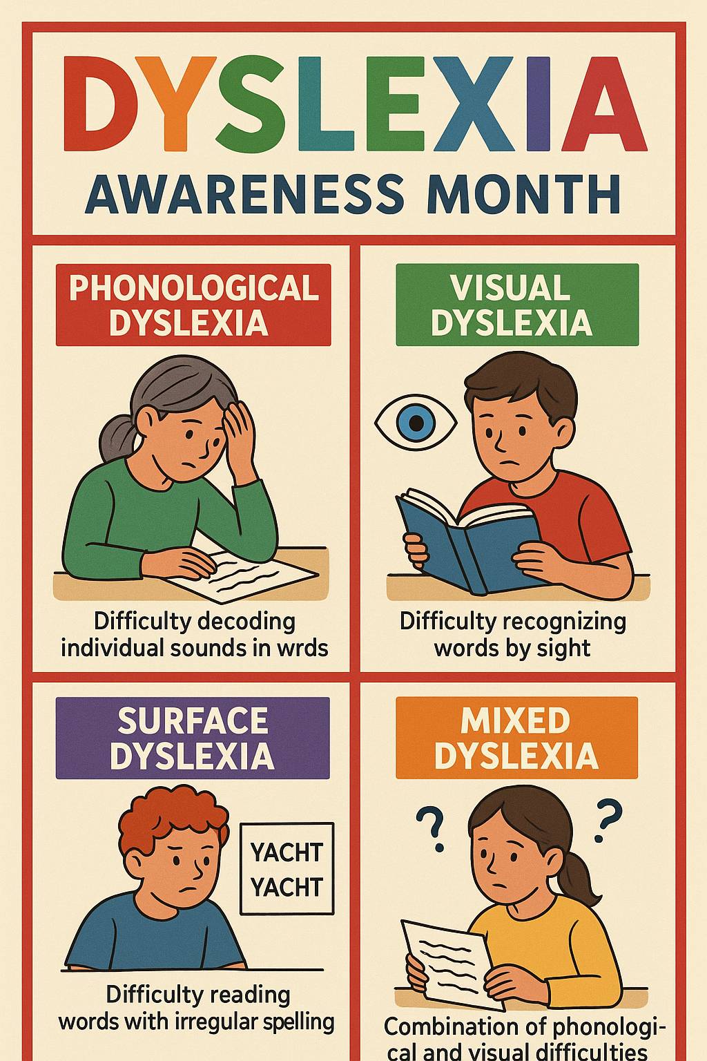📚 October is Dyslexia Awareness... - Sensory Integration | Facebook