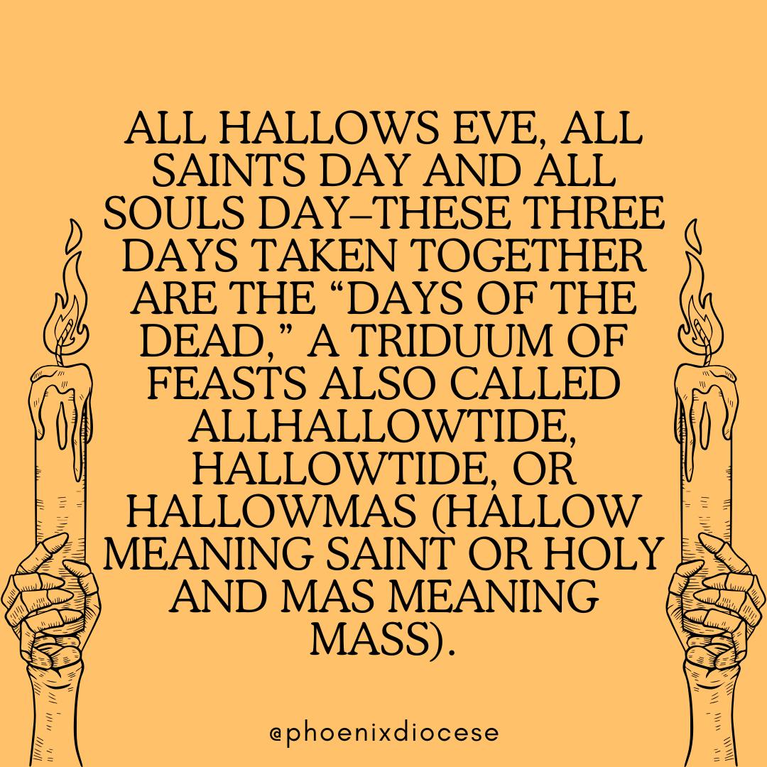 Catholic - The Triduum of Allhallowtide ⁣ ⁣ Three holy days — one ...