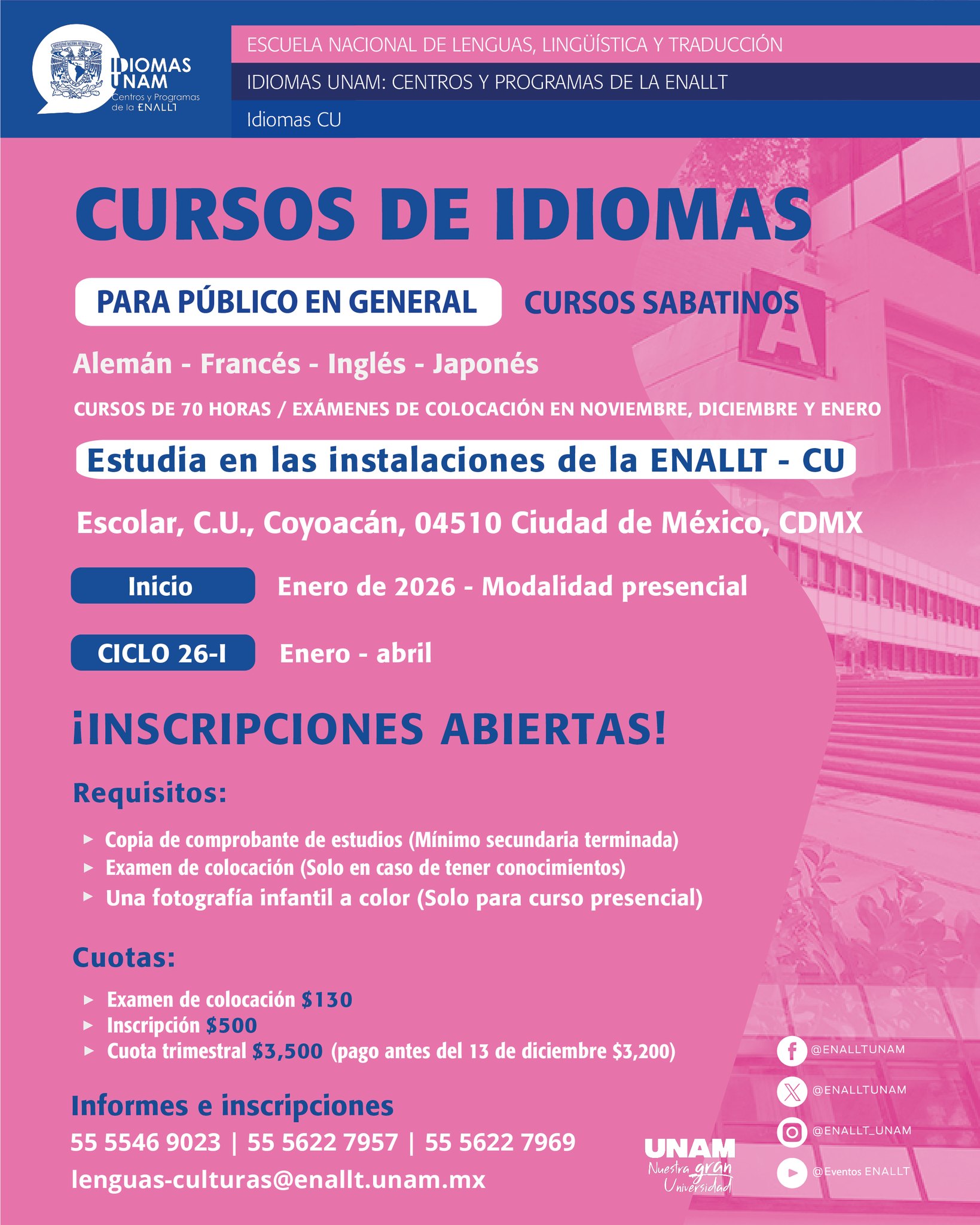 ¡Ya está disponible la convocatoria de cursos de idiomas en nuestras ...