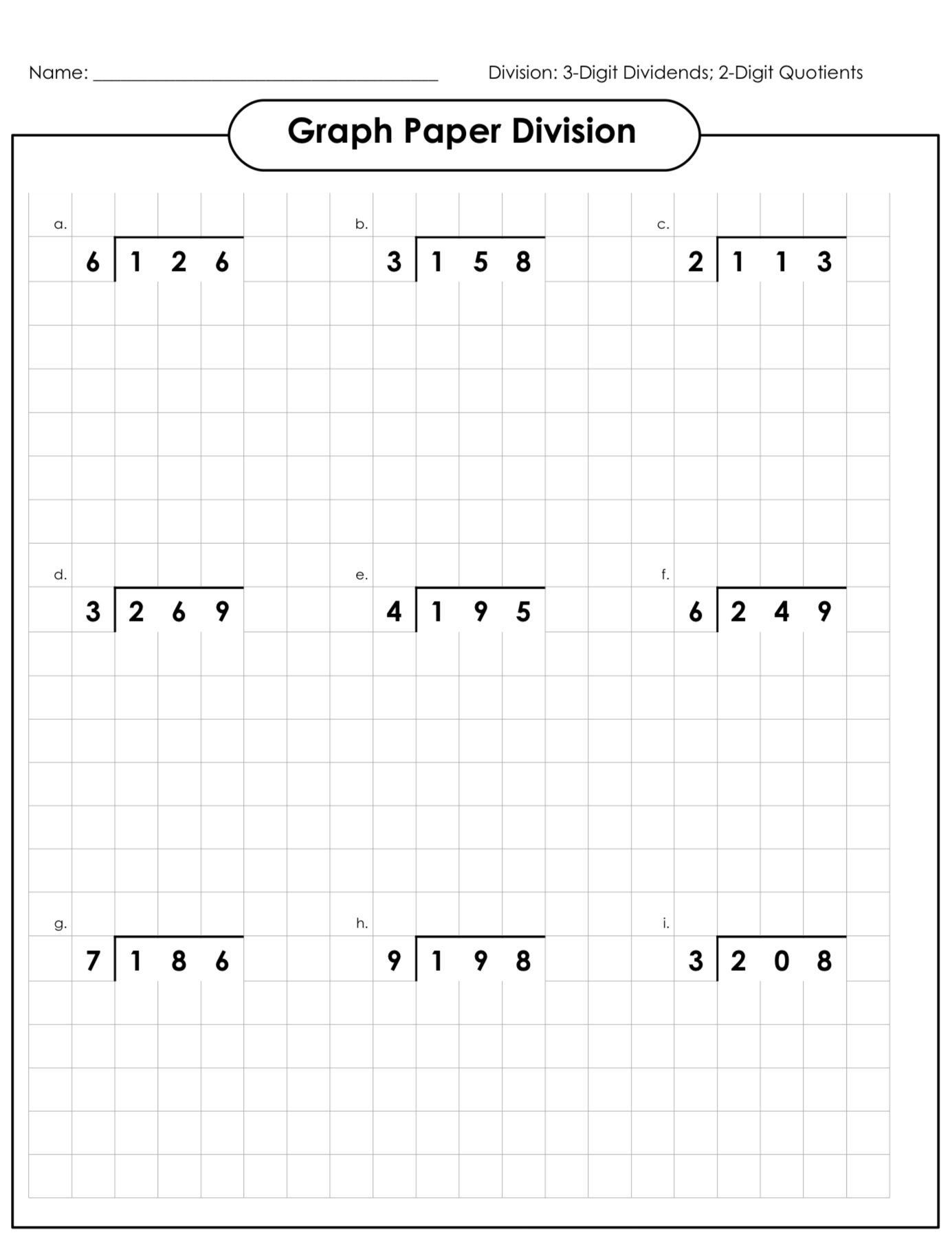 Learn - 🧮 Graph Paper Division made simple! Perfect for practicing long ...