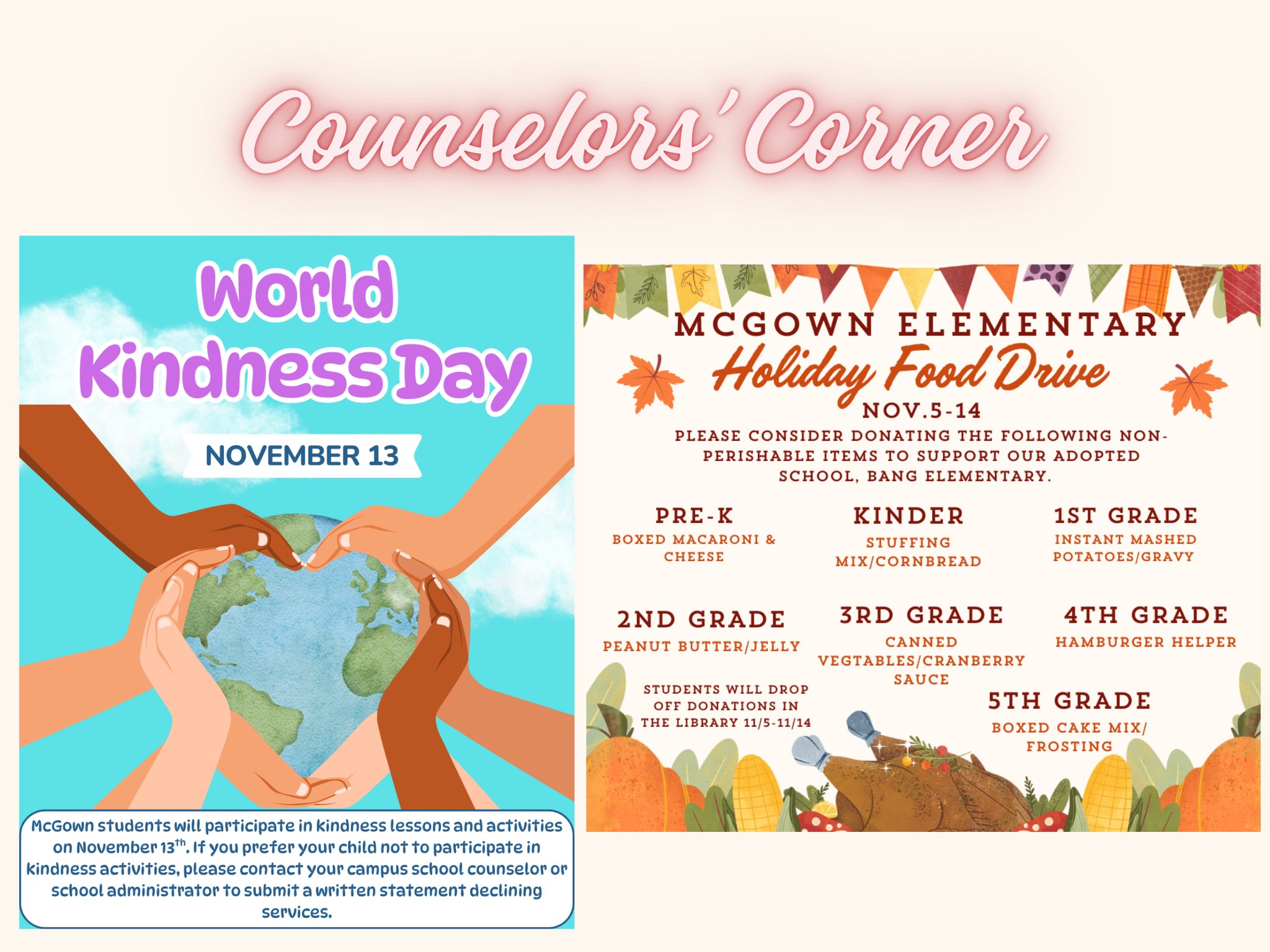 💛 World Kindness Day – November 13 💛... - McGown Elementary | Facebook