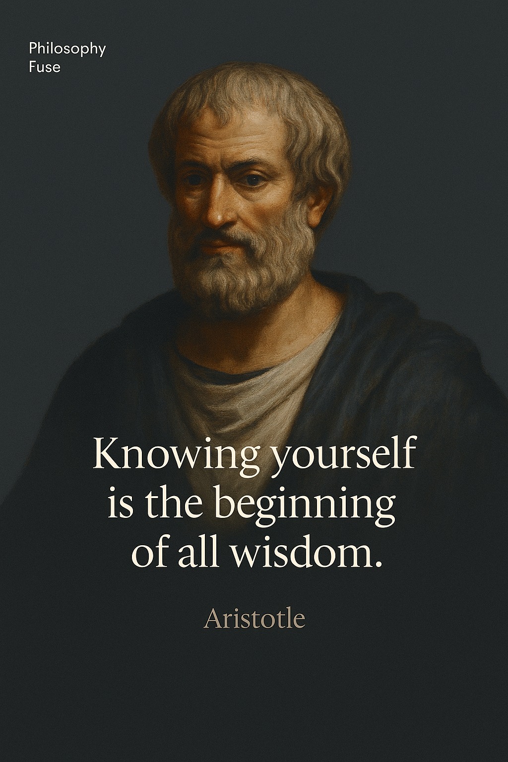 Philosophy - “Knowing yourself is the beginning of all wisdom ...