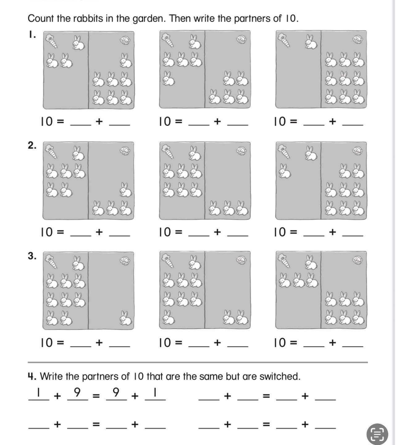 Learn - 🐰🌿 Counting & Number Partners to 10 🌿🐰 Little learners will ...
