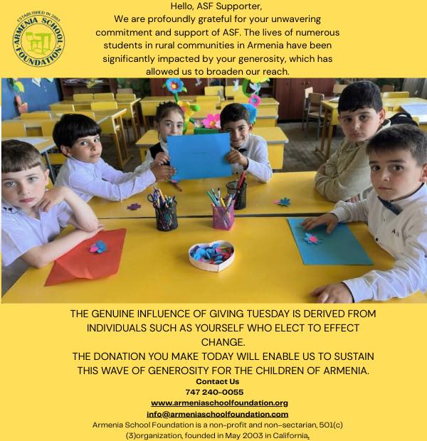 Armenia School Foundation Glendale Ca