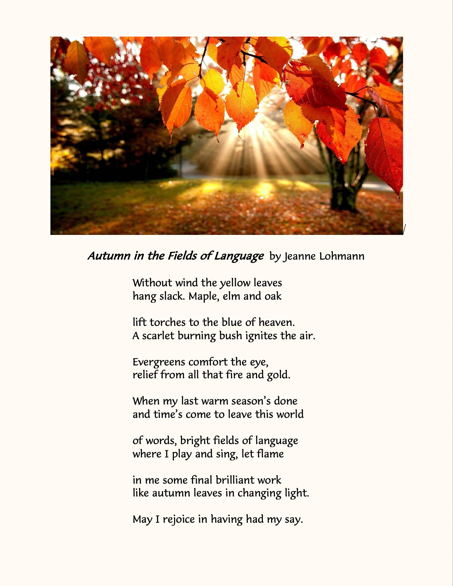 Parker - The Autumnal Equinox is still a week away on my patch of the ...
