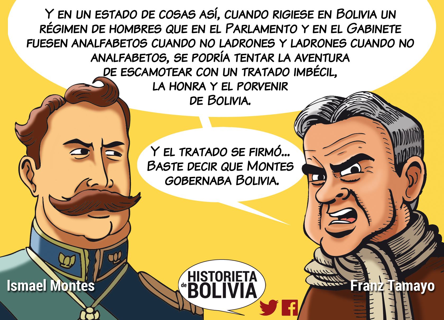 Historieta de Bolivia - Opinión de #FranzTamayo sobre el Tratado de Paz ...