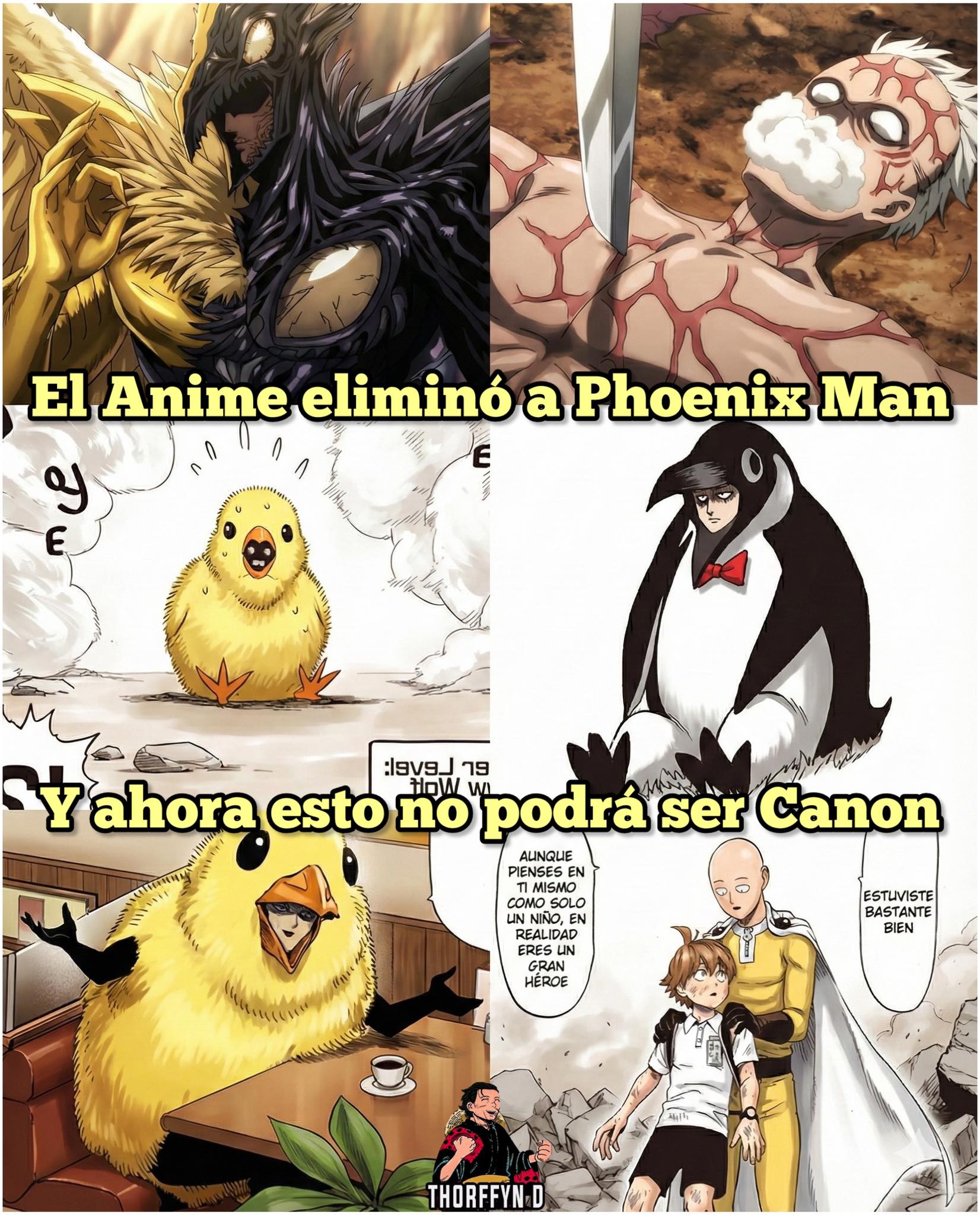 Momento El Anime De One Punch Man Eliminó A Phoenix Man Y Dañó El