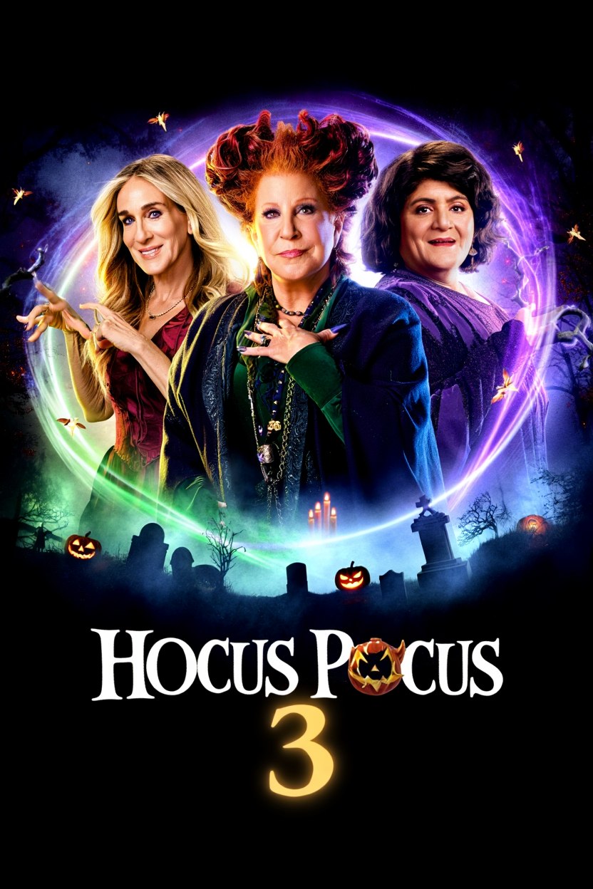 Movie - 🎃 Hocus Pocus 3 (2025) ⭐ Starring: Bette Midler, Sarah Jessica ...