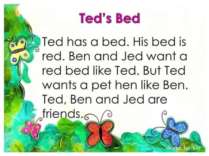 Simple Reading Exercises 😊 MORE... - Teacher Sheila's Corner | Facebook