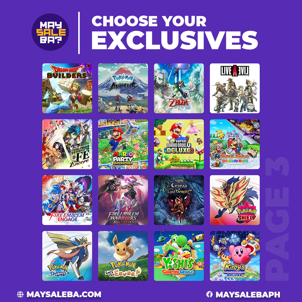 May - EXCLUSIVES LIST 👉 The Legend of Zelda: Echoes of Wisdom 👉 Super ...