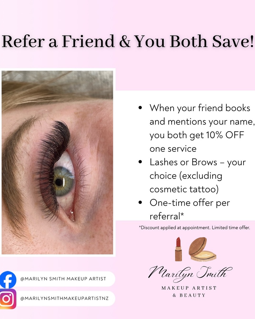 Marilyn Smith Makeup Artist Palmerston North