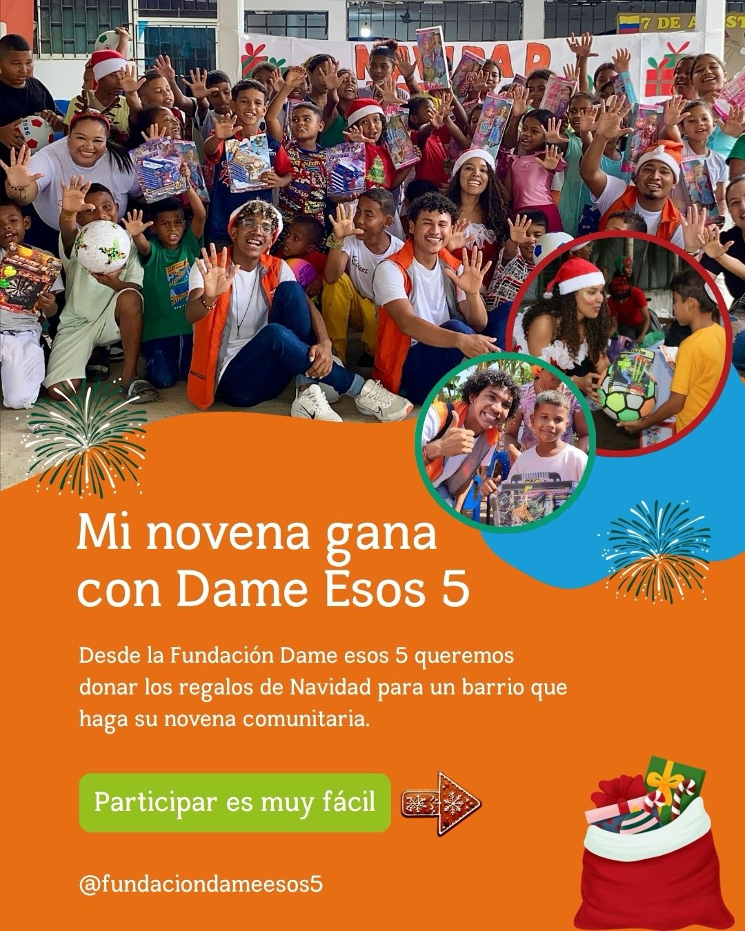 Desde el programa Navidad Naranja... - Fundación Dame Esos 5 | Facebook