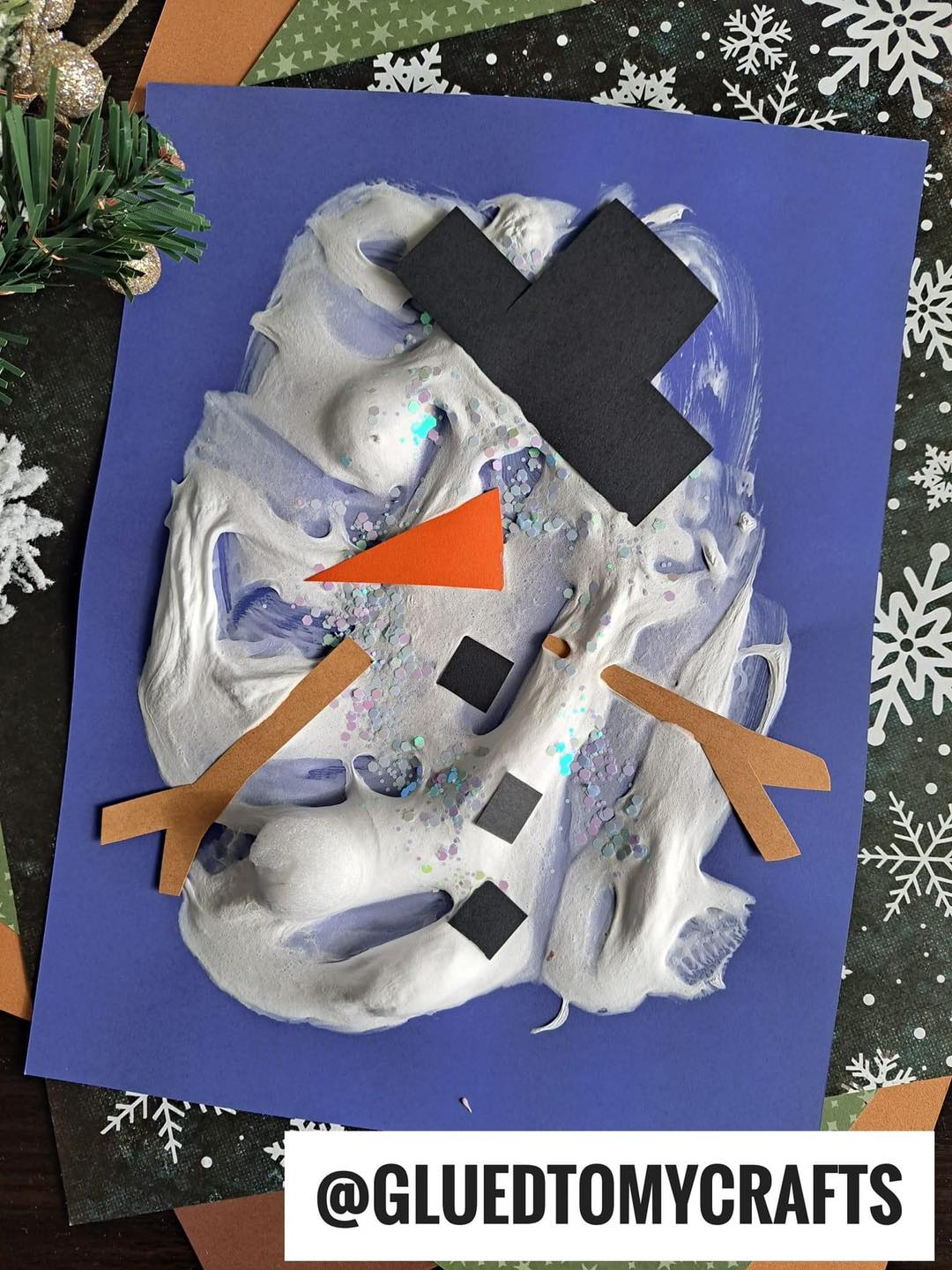 Puffy Paint Melted Snowman … so... - I Heart Arts n Crafts
