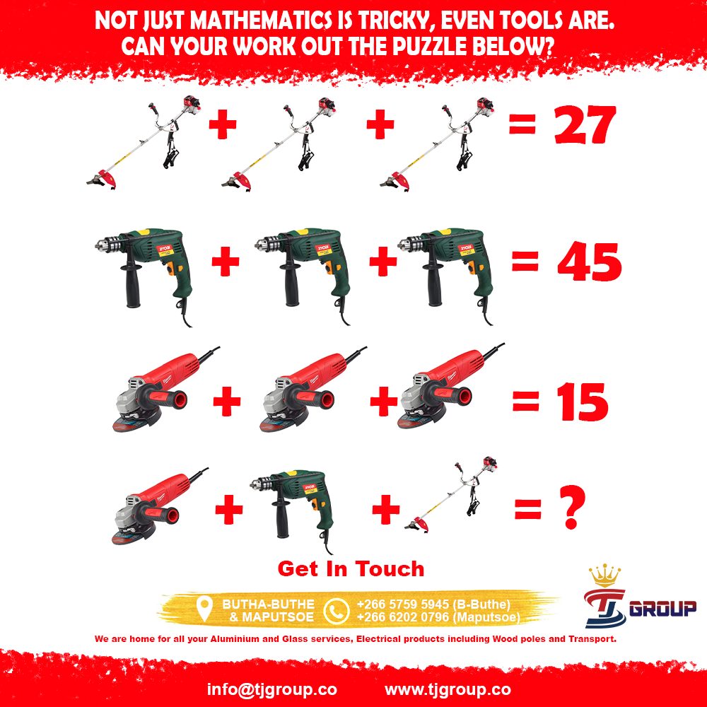 TJ GROUP - Test your Mathematics skills this Friday!!! ⏱⏱...