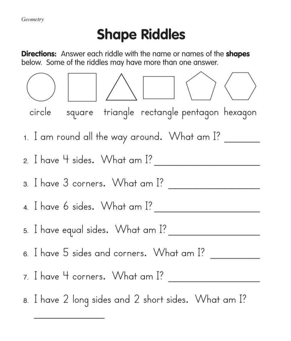 Geometry Worksheets Riddles A Dinosaur Riddle - Addition
