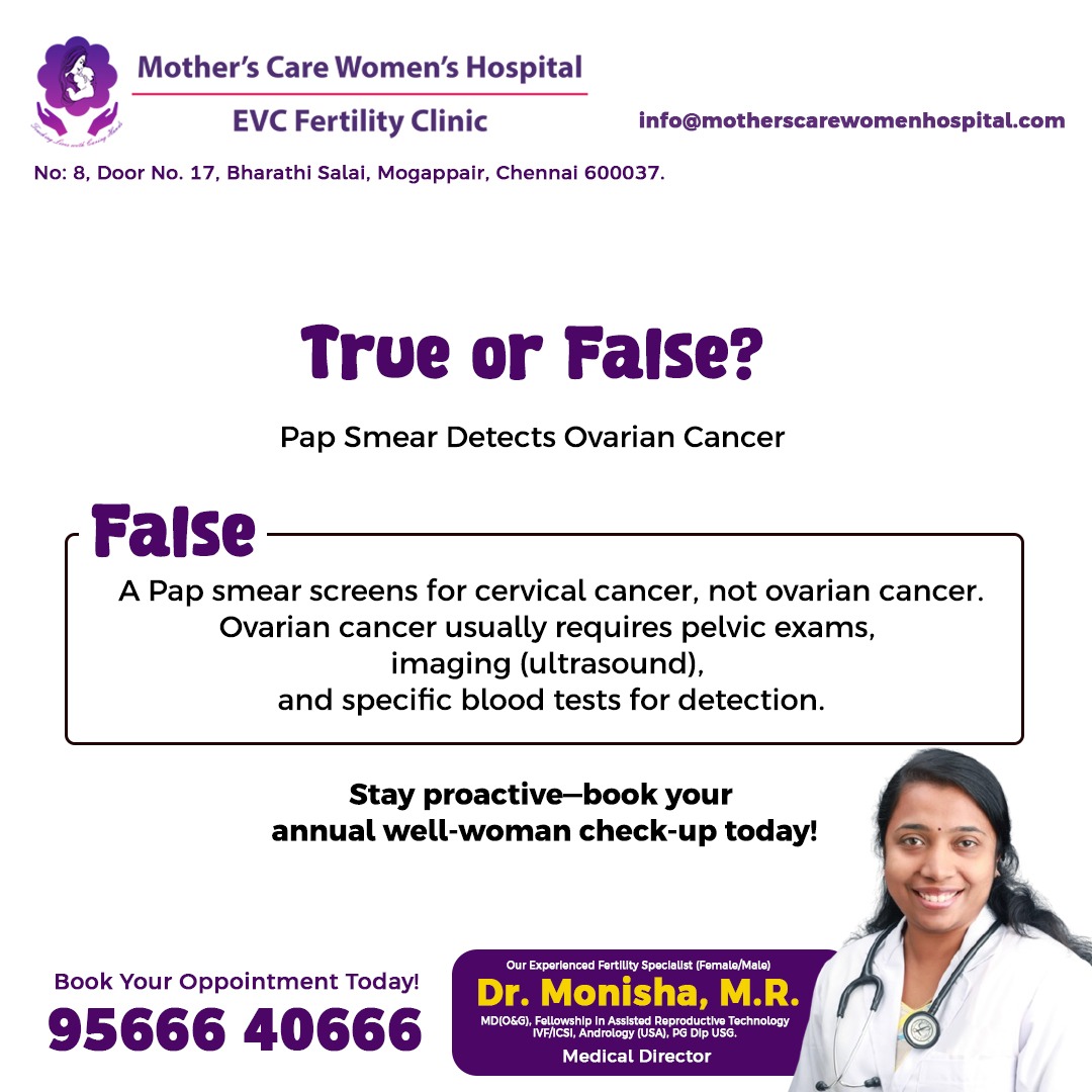 Mothers 🩺 True Or False Pap Smear Detects Ovarian Cancer False A 8452