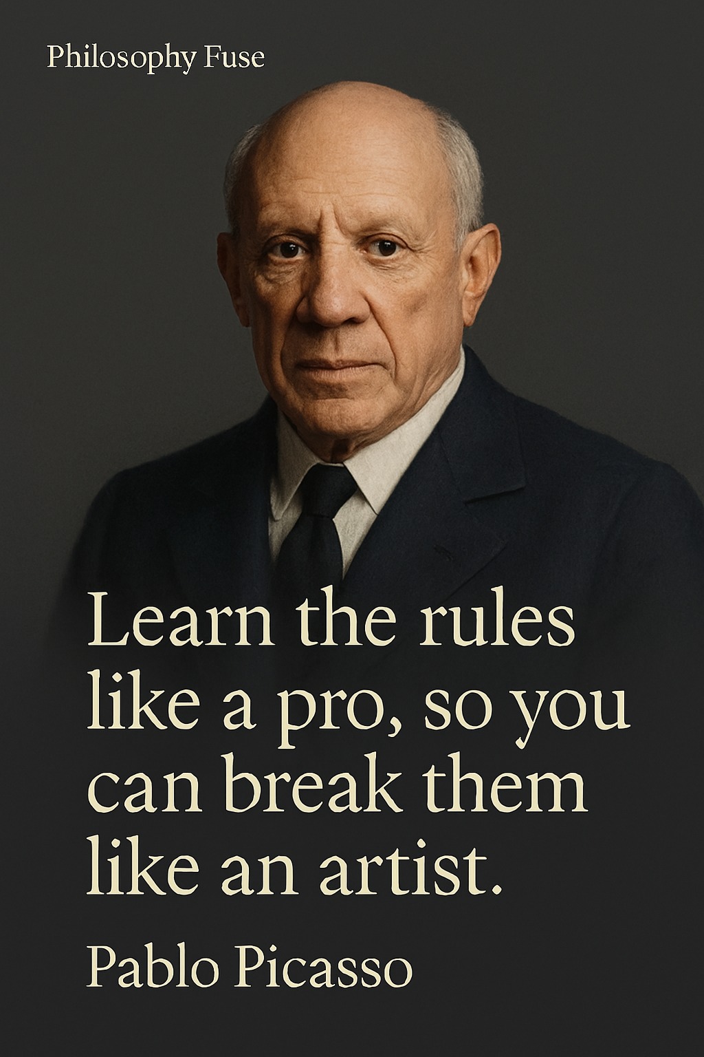 Philosophy - “Learn the rules like a pro, so you can break them like an ...