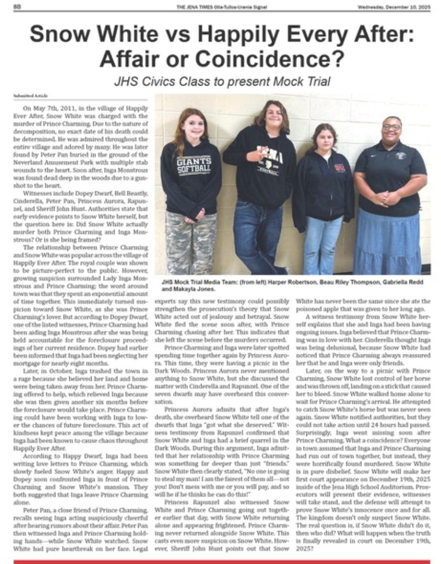 Jena High School added a new photo. - Jena High School
