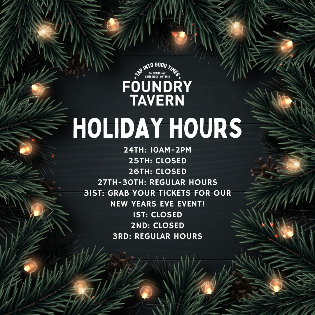 Foundry Tavern Do You Have Your Tickets For Our New