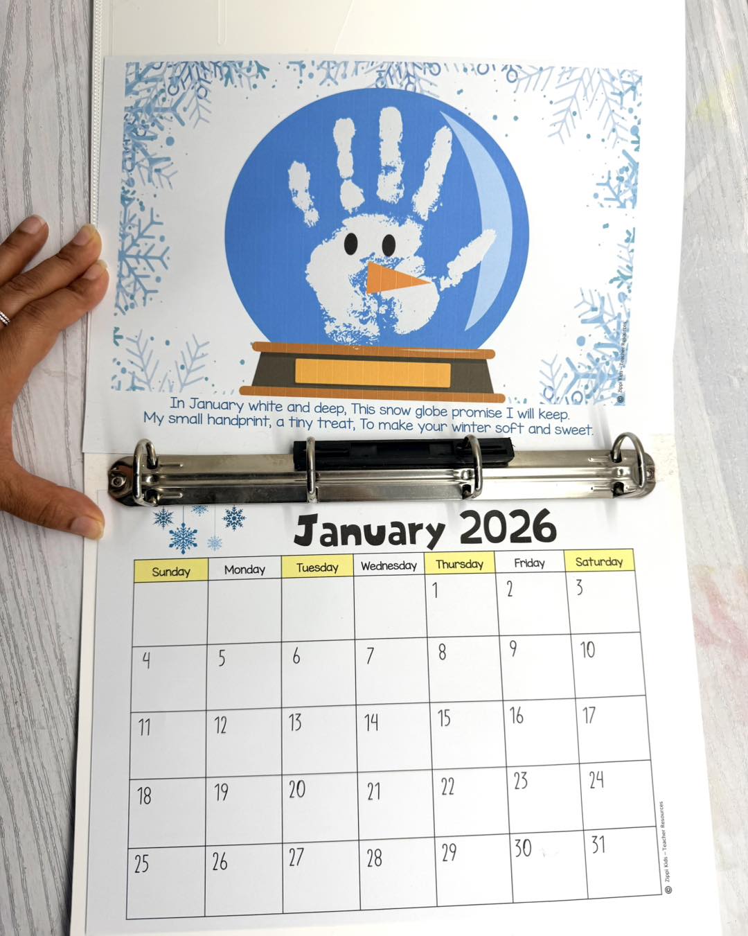 2026 Handprint Calendar Keepsake, Gift... - Zippi Kids Corner | Facebook