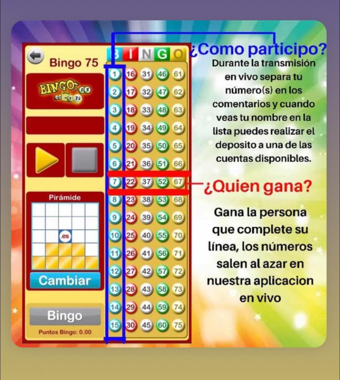 Bingo - Te preguntas como jugar aqui te doy información 🙌 Jugamos todos ...