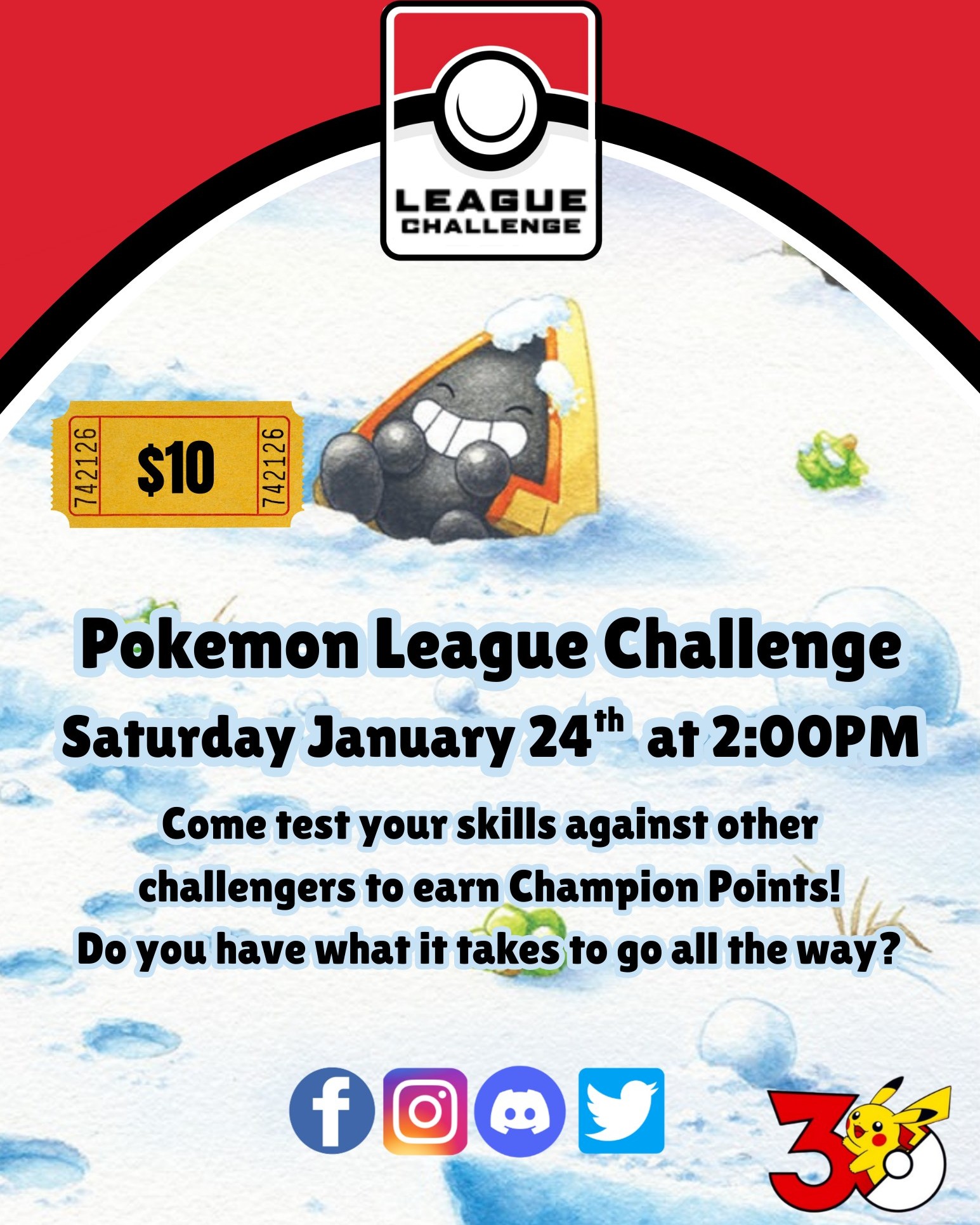 Area - ️ Pokémon League Challenge ️ 🗓️ Saturday, January 24th 🕑 2:00 PM ...