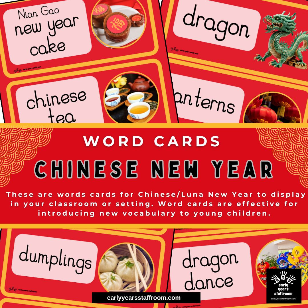 Early - These are words cards for Chinese/Luna New Year to display in ...