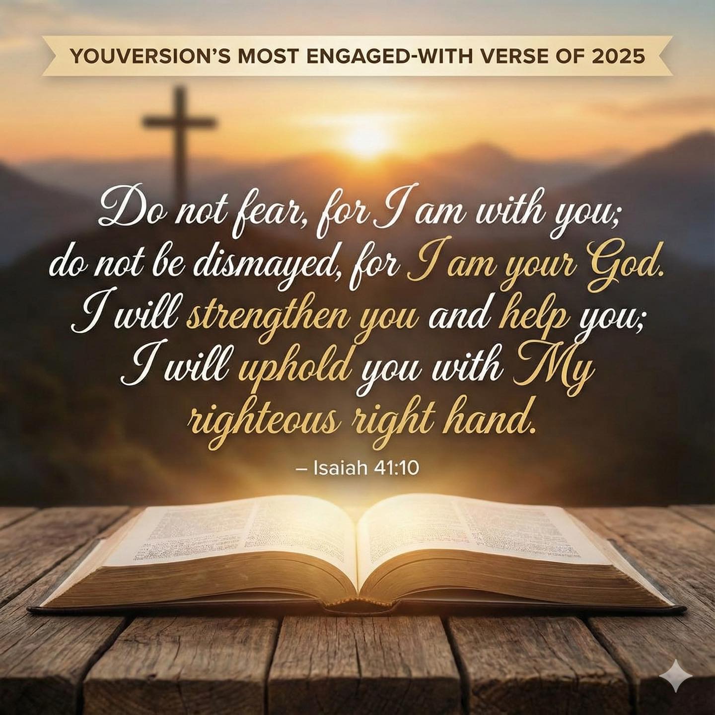 Christian - It’s official: Isaiah 41:10 was the most engaged-with verse ...