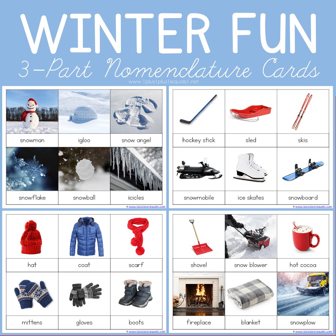 1+1+1=1 - Free Winter 3-Part cards here -->...