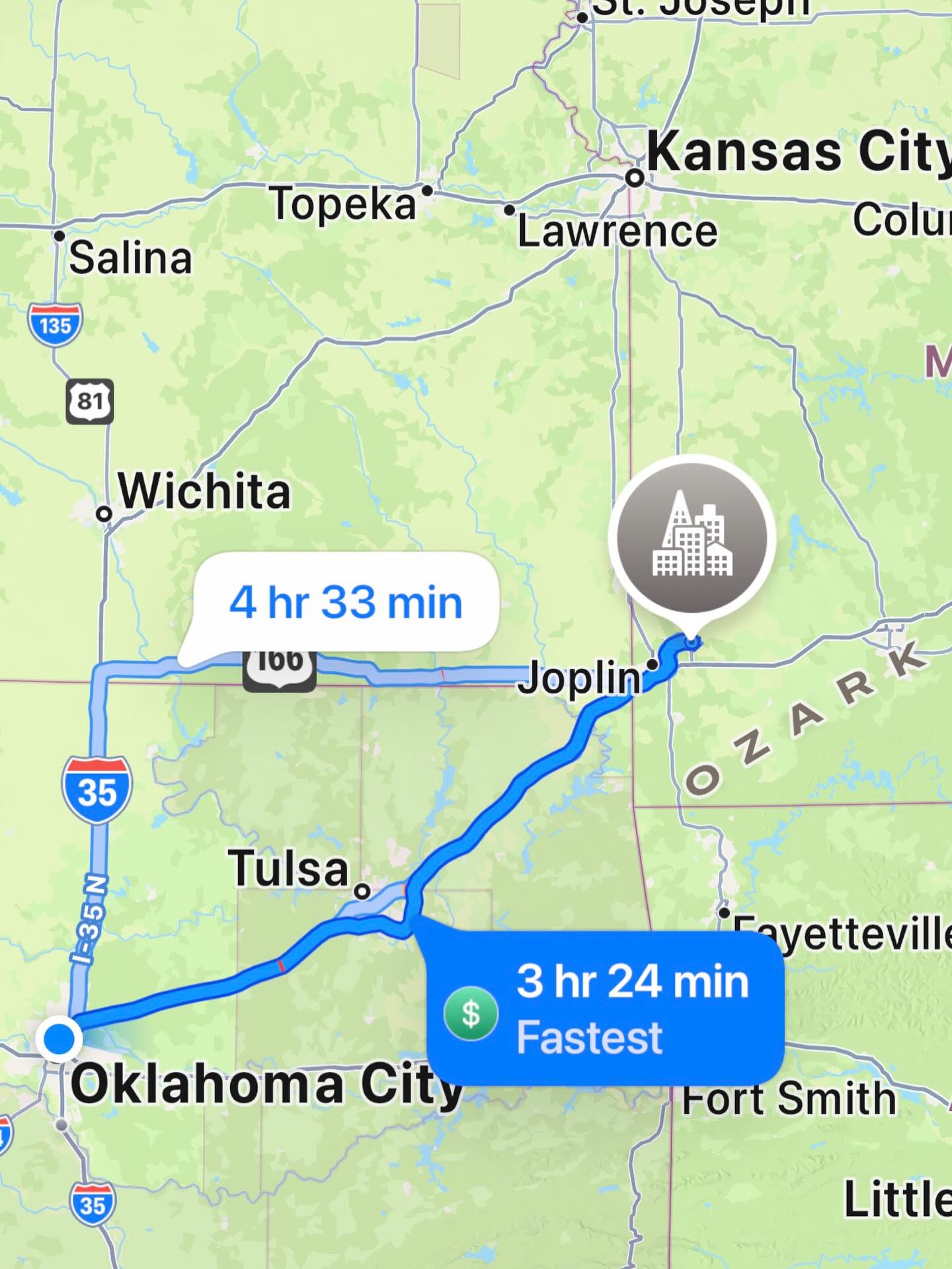 Topeka Ks To Tulsa Oknull
