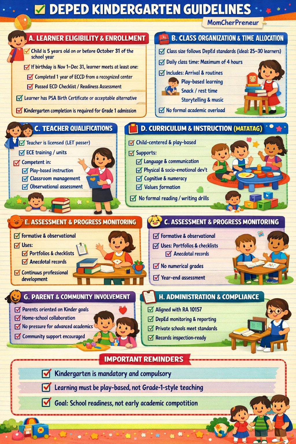 𝙼𝚘𝚖𝙲𝚑𝚎𝚛𝙿𝚛𝚎𝚗𝚎𝚞𝚛 - Kindergarten is mandatory and compulsory as the first ...