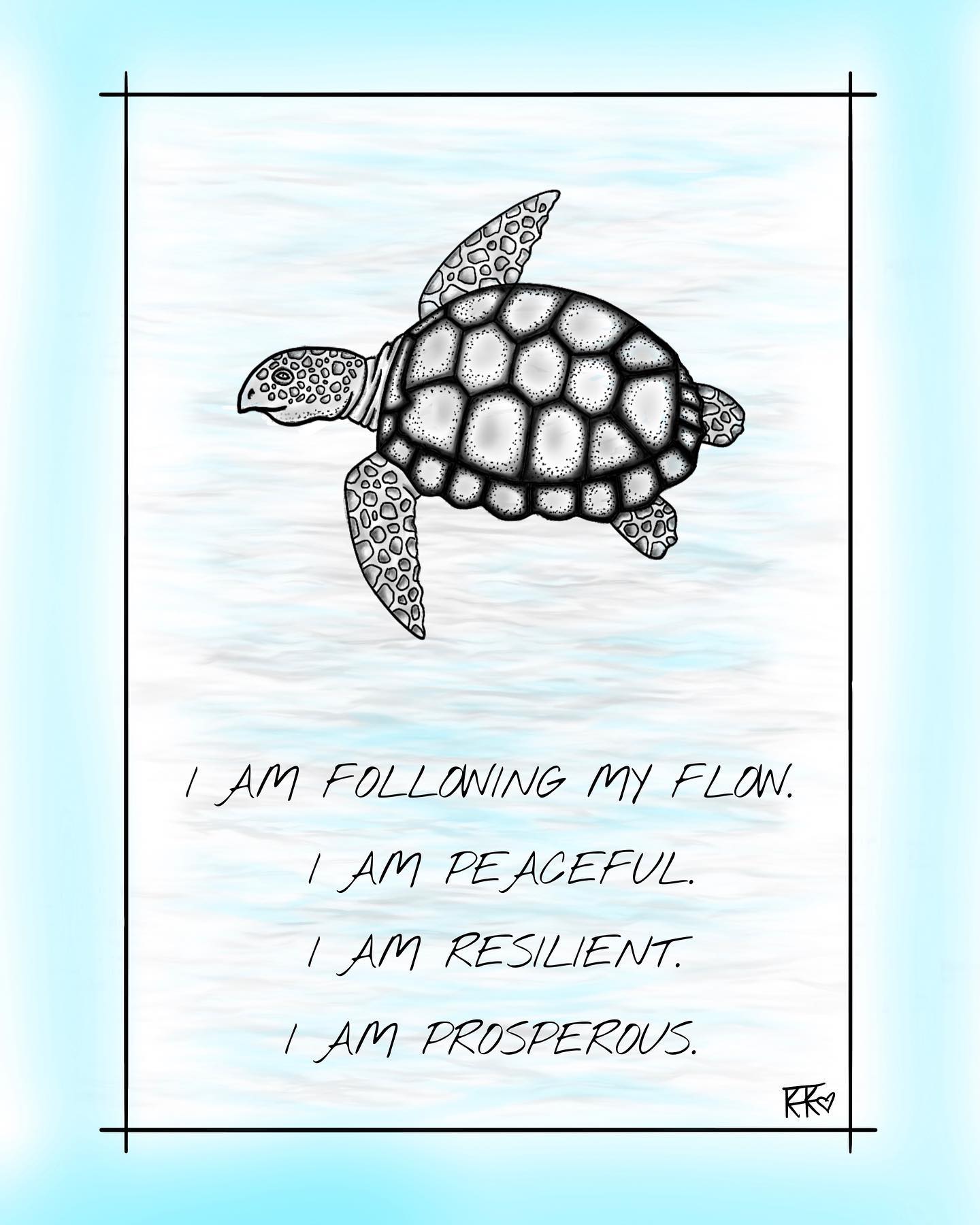 🌊 🐢 Sea Turtle Self-Love Affirmation 🐢🌊... - KK Foster Lyrics | Facebook