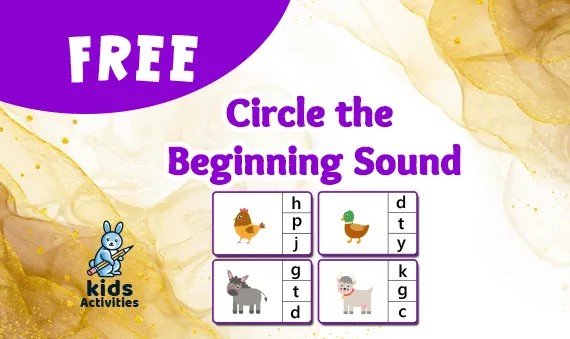 Kids - Free Phonics Worksheets: Circle the Beginning Sound Worksheets ...