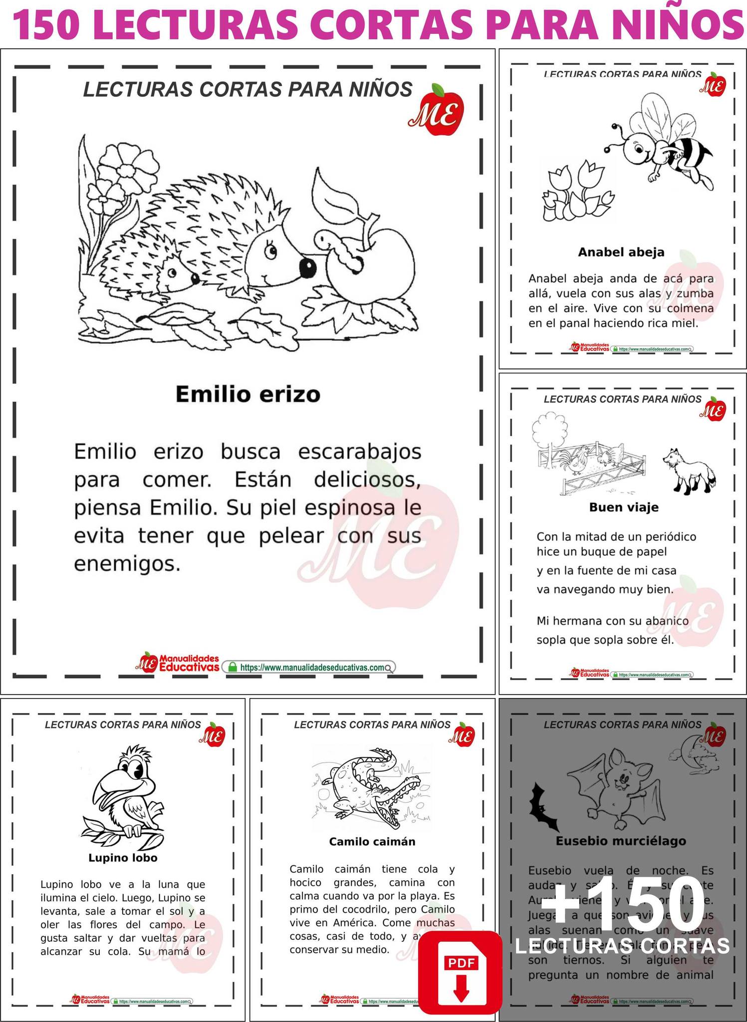 Materiales - 150 LECTURAS CORTAS PARA NIÑOS Descargar en PDF https ...