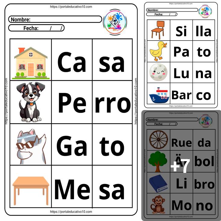 Material - 🌟 ¡Descubre el "Memorama de Sílabas: Aprendizaje Divertido ...