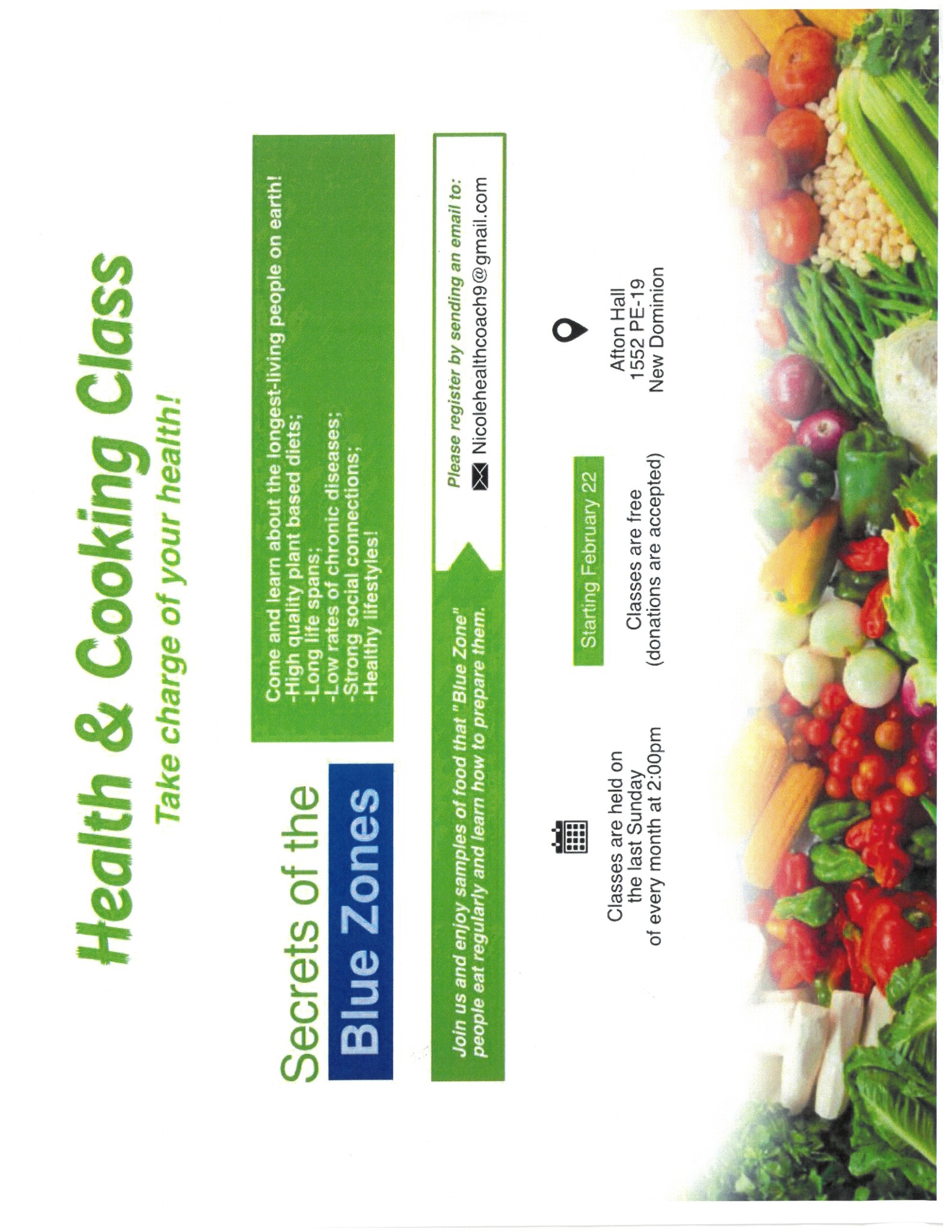 Rural - 🥕 Health & Cooking Class – Take Charge of Your Health! 🥦 Join ...