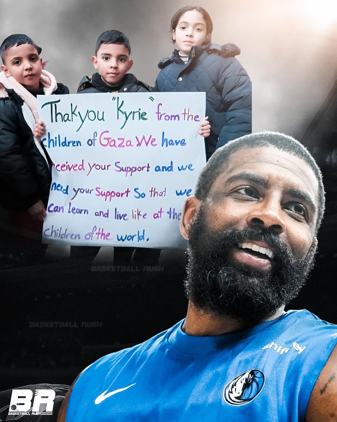 Basketball - Kyrie Irving’s Donation Helped Families Rebuild in Gaza 🙏🏽 ...