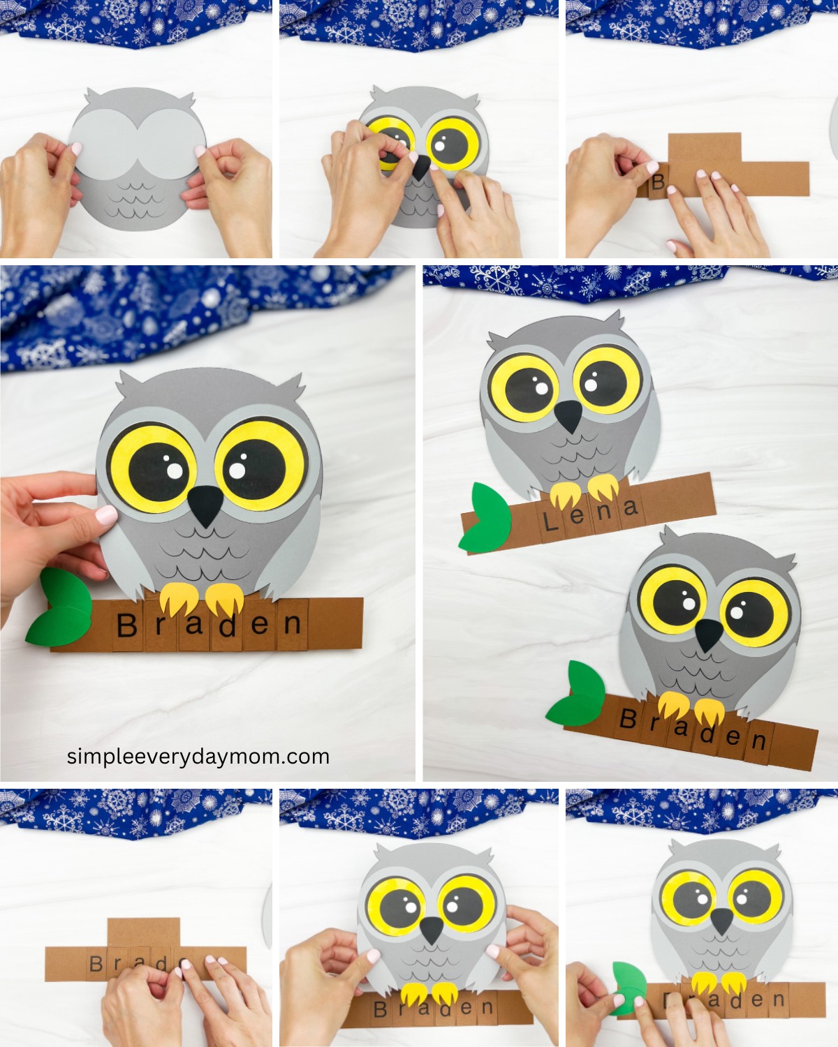 ️ Snowy Owl Name Craft ️ Get the... - Simple Everyday Mom