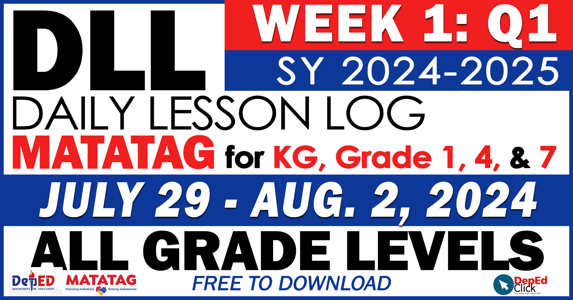 Deped Click 𝐍𝐄𝐖 𝐃𝐀𝐈𝐋𝐘 𝐋𝐄𝐒𝐒𝐎𝐍 𝐋𝐎𝐆𝐒 𝐐𝟏 𝐖𝐄𝐄𝐊 𝟏 Facebook 1862