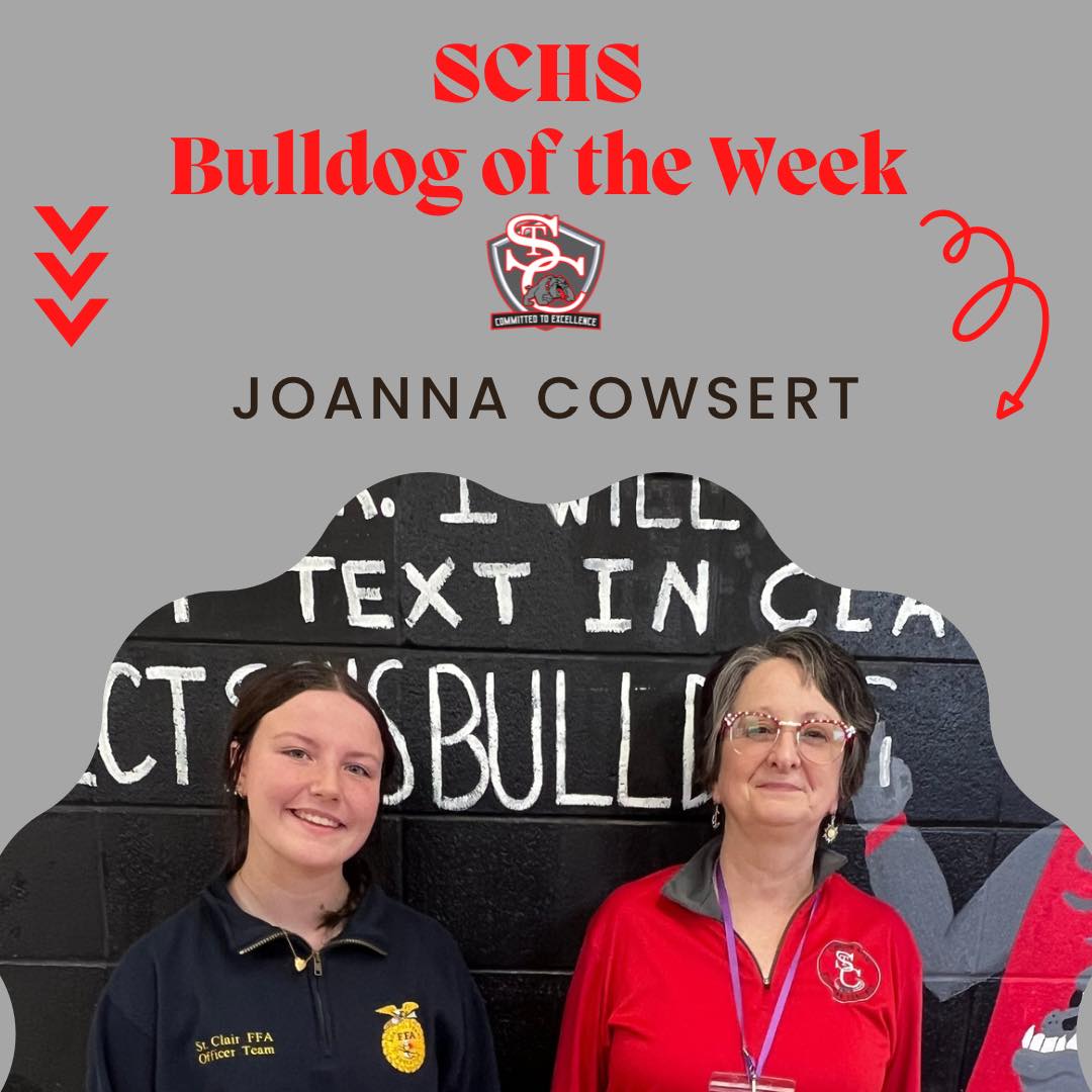 St. - 🐾 This week's "Bulldog of the Week" is Joanna Cowsert. Joanna was ...