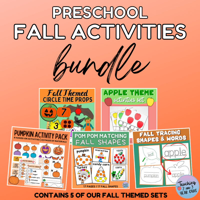 Add these to your fall planning! Perfect for circle time, table ...