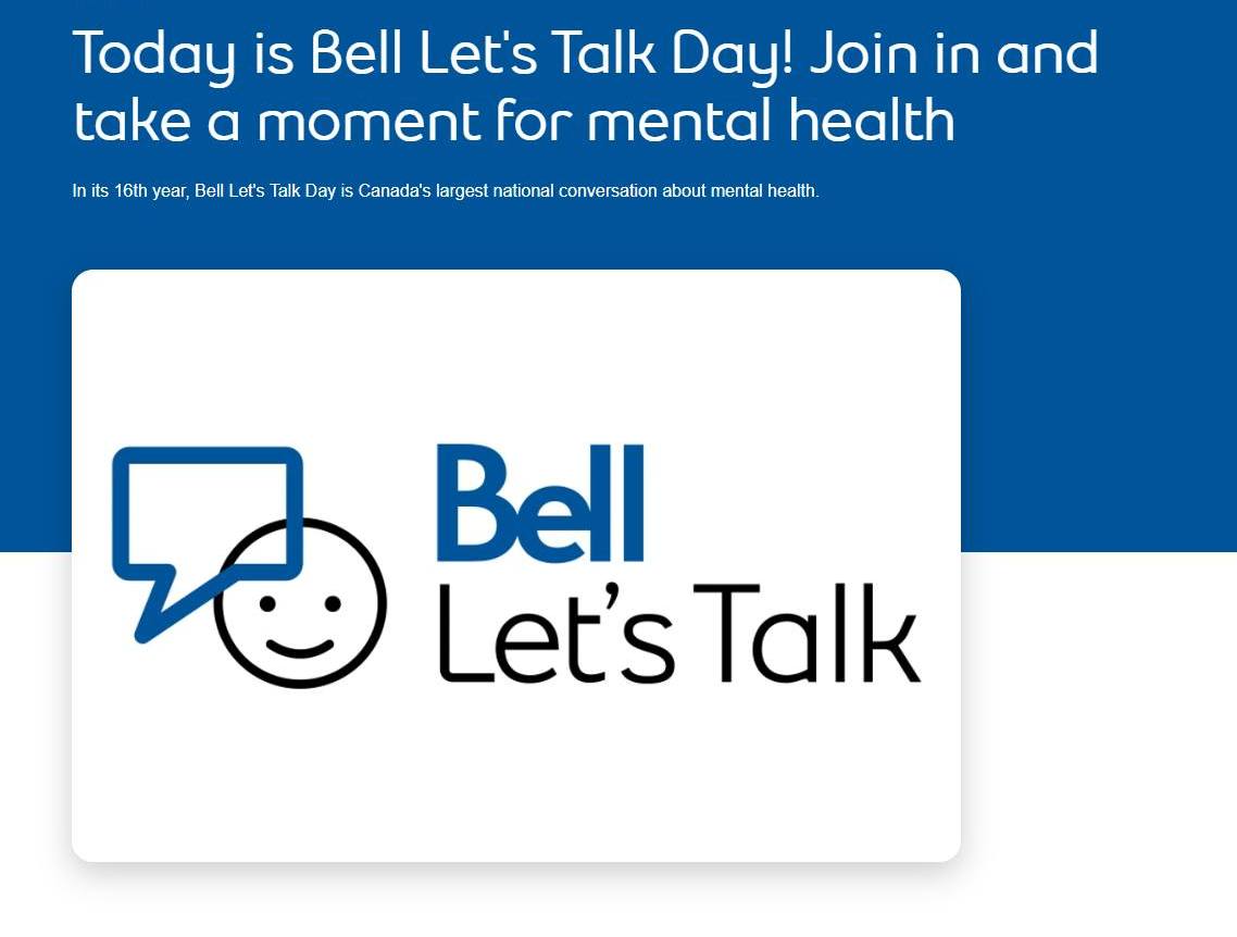Bell Let’s Talk Day 2026 marks the 16th annual Bell Let’s Talk Day, a ...