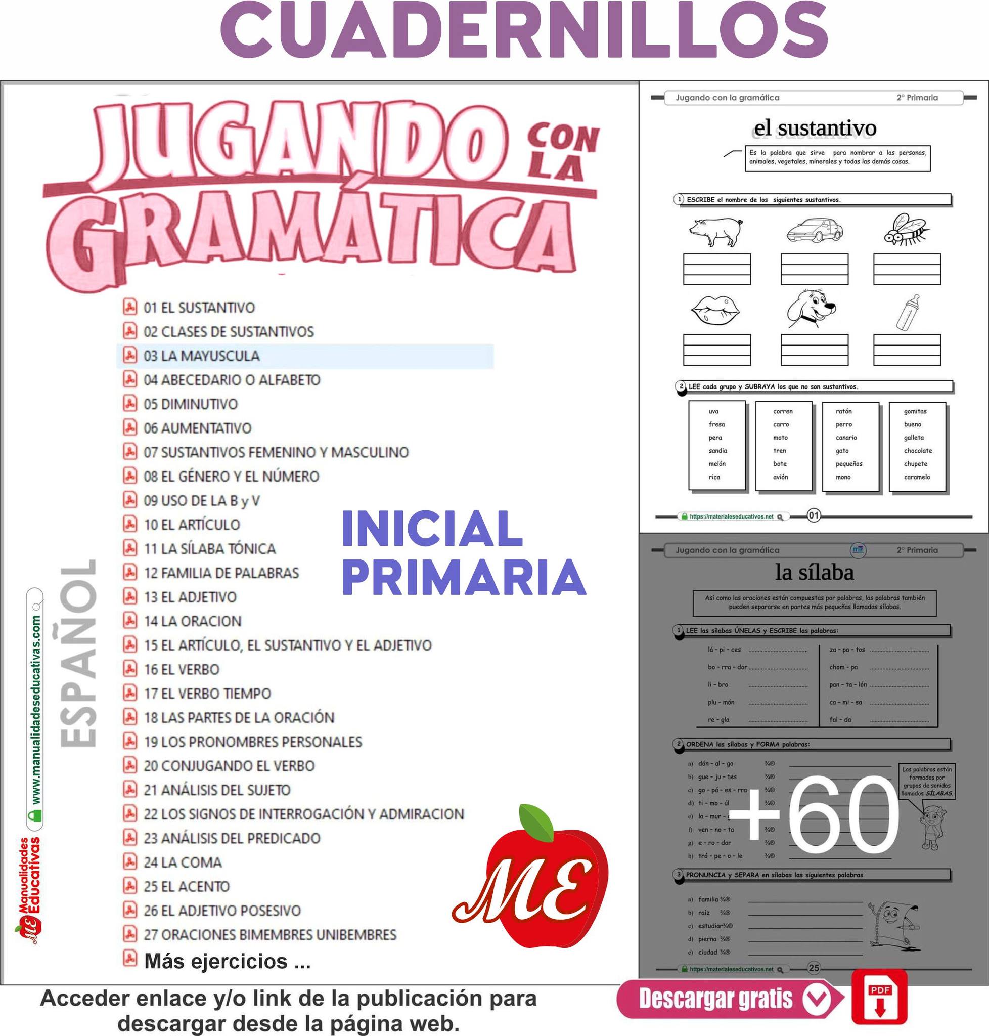 Cuadernos de GRAMÁTICA... - Materiales Educativos Gratis | Facebook